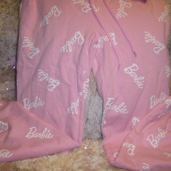 Barbie | Pants & Jumpsuits | Barbie Sweatpants Joggers Pink W All Over ...